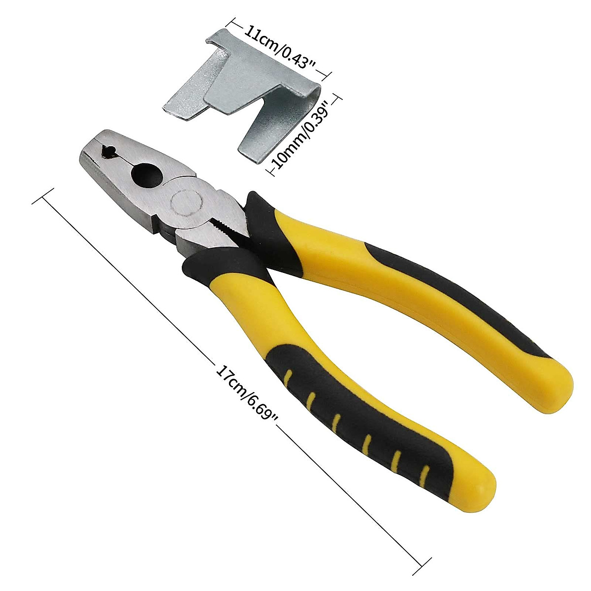 nomal Wire Cage Buckle Pliers with 600 Wire Cage Clips Wire Cage Fasten Clips Buckle Pliers Pet Cage Building installation Clips Tools