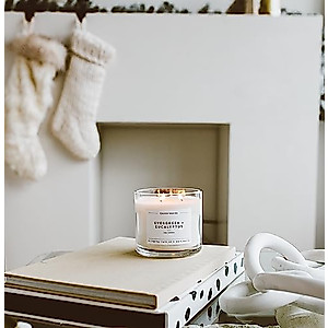 Calyan Wax Soy Wax Candle, Apples & Maple Bourbon, 3 Wick Scented Candle for The Home | Premium Candle with Essential Oils | 14.9 oz Soy Wax, 43 Hour Burn Time, Large Candle in Glass Jar