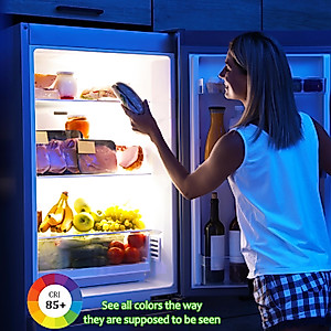 LED Refrigerator Light Bulb, 40W Equivalent LED A15 Bulb, 5W Daylight 5000K E26 Medium Base, Waterproof Appliance Bulb for Fridge Freezer Ceiling Fan, Non-Dimmable, 2 Packs