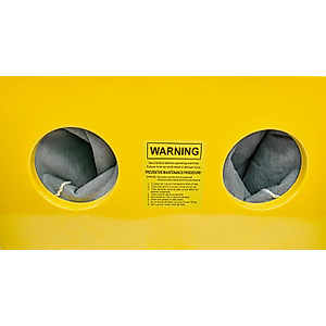 JEGS Bench Top Portable Sand Blaster Cabinet Kit - 15-25 CFM at 40-120 PSI Power Sand Blasters - Heavy Duty Steel Construction Sandblasting Cabinet - 23” x 19” x 14” Sand Blast Cabinet Work Area