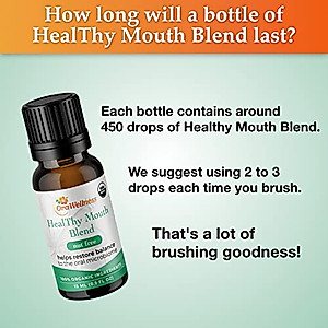 OraWellness Nut Free Healthy Mouth Blend Organic Toothpaste & Mouthwash Alternative Tooth Oil, Natural Mouth Rinse for Healthy Teeth & Gums for Women, Men and Kids, Pack of 1