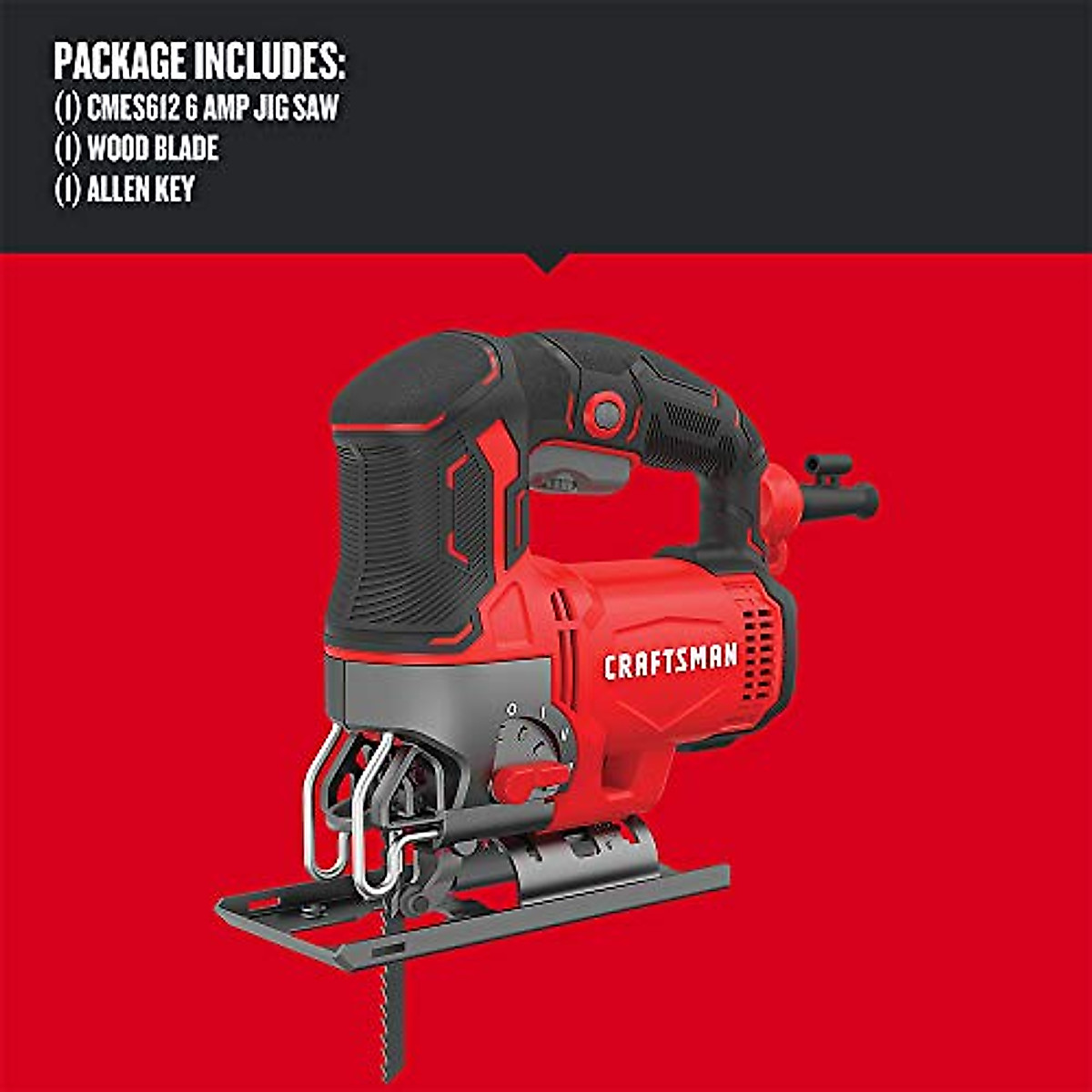 CRAFTSMAN Jig Saw, 6.0-Amp, Corded (CMES612)