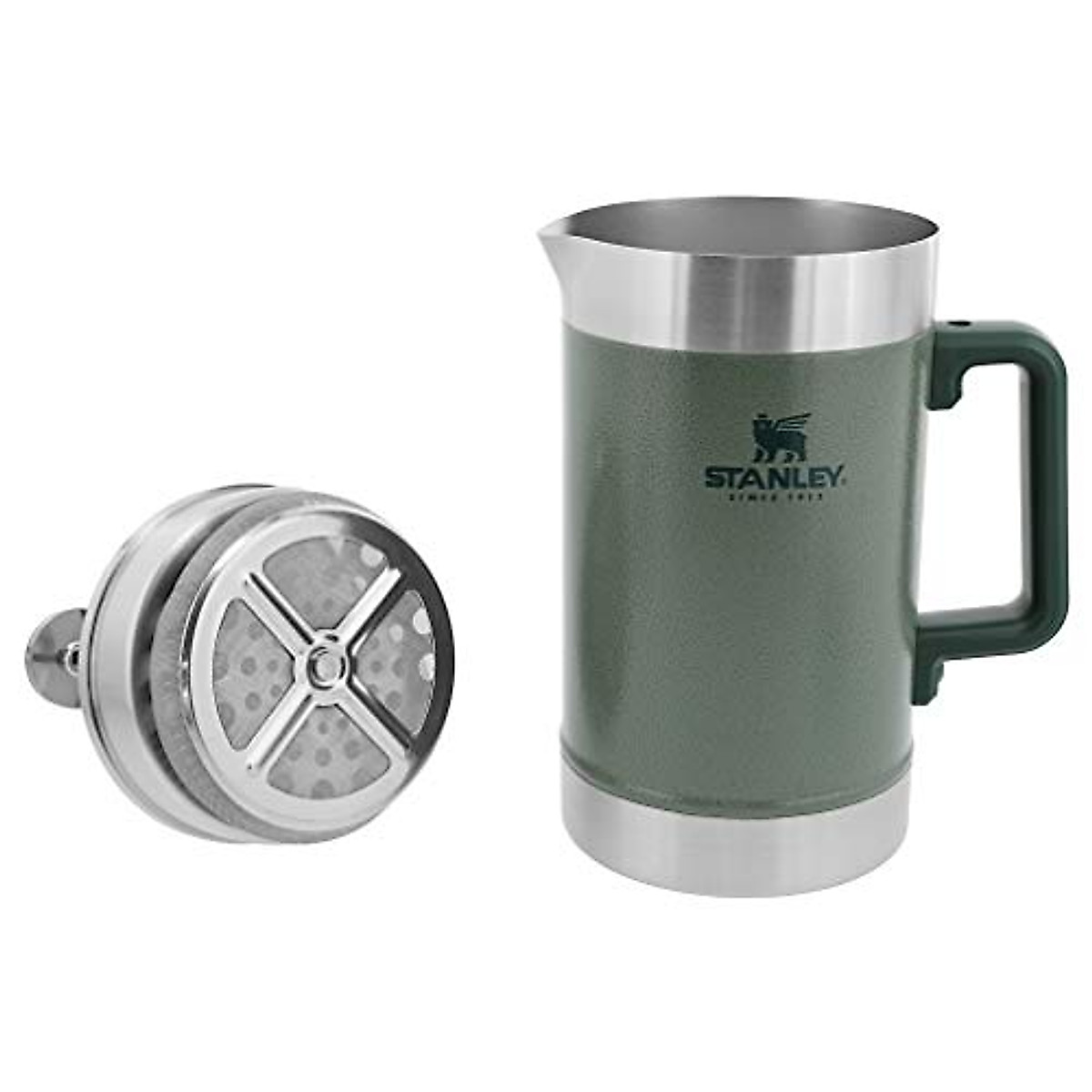 Stanley 10-02888-007 The Stay-Hot French Press Hammertone Green 48OZ / 1.4L