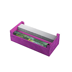 Gamegenic Dungeon 1100+ Convertible Deck and Game Accessories Box | Double-Sleeved Card Storage Protector Nexofyber Surface Holds up to 1,000 Cards Purple Color Made by Gamegenic (GGS20118ML)