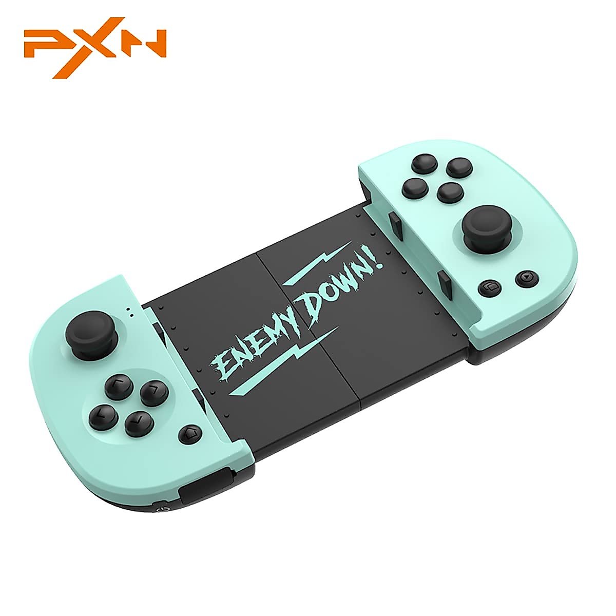 Mobile Game Controller, PXN P30PRO Retractable Low Latency FPS Game Gamepad, Micro USB Plug and Play E-Sports Gamepad for 4-6.67inch (Stretch: 6.5) Android/Apple/Samsung Smartphones - Cyan