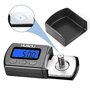 Hdiwousp Digital Turntable Stylus Force Scale Gauge 0.01g Blue LCD Backlight,Tracking Force Pressure Gauge/Scale for Tonearm Phono Cartridge