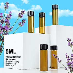 Teenitor 10pcs Small Cosmetic Containers 5Gram Makeup Containers with Lids Small Travel Containers with Lids Sample Containers for Cosmetic 5ML Essential Oil Bottles with 5 Mini Spatulas