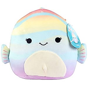 Squishmallows 8" Canda The Rainbow Fish - Officially Licensed Kellytoy Plush - Collectible Soft & Squishy Stuffed Animal Toy - Add to Your Squad - Gift for Kids, Girls & Boys - 8 Inch