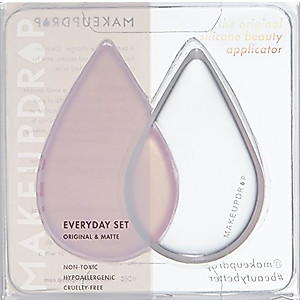 MAKEUPDROP Silicone Beauty Applicator Clear & Pink Everyday Set
