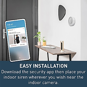 Netatmo Smart Indoor Siren | Wireless 110 Decibel Siren | Auto Arm & Disarm | Easy Installation Can Be Powered with Batteries Or Hard Wired | Model NIS01US
