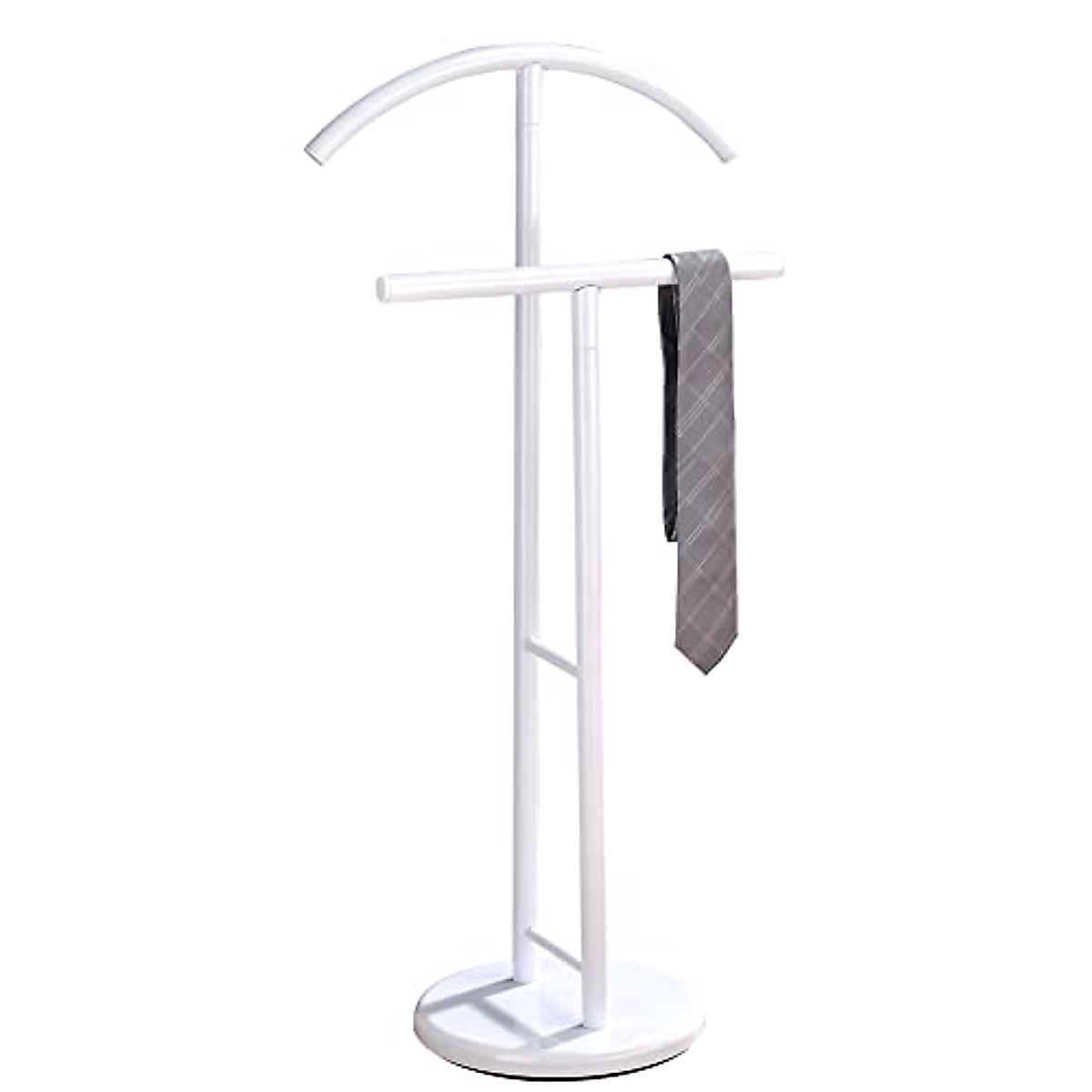 Kings Brand Furniture - Meadut Metal Suit Wardrobe Valet Stand, White