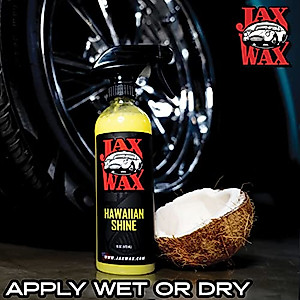 Jax Wax Hawaiian Shine Carnauba Car Wax, Quick Detail Spray for a Deep Gloss Finish on Car, Boat, Truck, Motorcycle and More - 32 Ounce