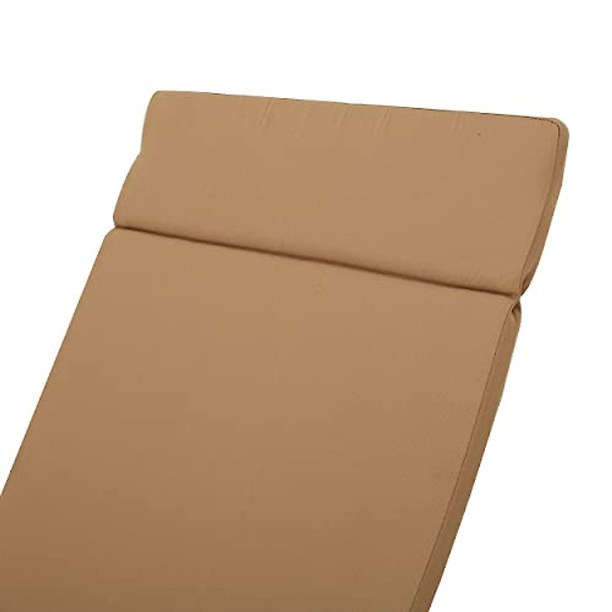 Christopher Knight Home Salem Outdoor Water Resistant Chaise Lounge Cushion, Caramel