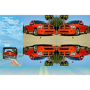 Rear View Backup Camera System Reversing Kit AHD 720P Wired 7" LCD Monitor,Night Vision,IP69K Waterproof Camera for Tractor/Motorhome/Bulldozer/Camper/Van/Heavy Equipment/Forklift/Skid Loader