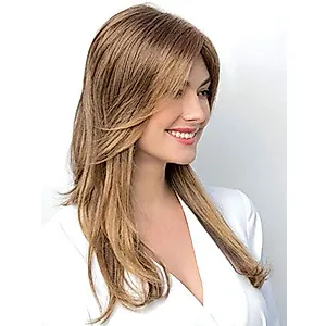 Bundle - 3 Items: Flex Top Piece by Amore, Christy's Wigs Q & A Booklet & Wide Tooth Comb - Color: Ginger Brown