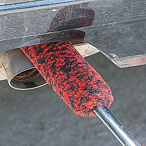 bzczh Metal Free Soft Wheel Cleaner Brush, Synthetic Wool Car Cleaning Brush, Highly Water Absorption, Dense and Durable Tire Brush for Cleaning Wheels, Rims, Spokes, Fenders, Engines…