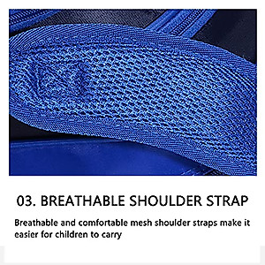 Reorzon Kids Toddler School Backpack 3D Comic Student Schoolbag Waterproof Lightweight Elementary Bookbags for Boys Girls (Blue, 27cm*16cm*36cm)