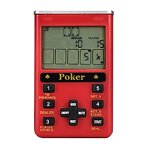 Lyght Electronic Handheld 7 in 1 Poker Game, Blackjack, Deuces, Baccarat, Slot, Lottery, Lucky 7 Dice, Casino Game…