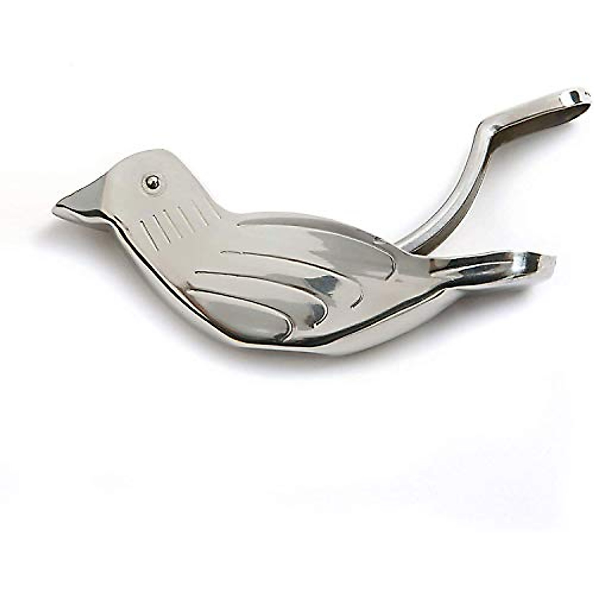Genting stainless steel manual lemon juicer and lime squeezer, silver (2 pieces)Bird shape lemon juicer