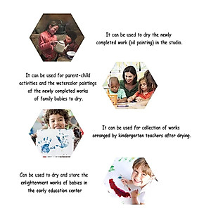 ApttEk Drying Racks,Art Drying Rack, 16-Shelf Mobile Drying Rack with 16 Wire Shelves for Mobile Classrooms Art Studios and Home Use, Drying & Print Racks