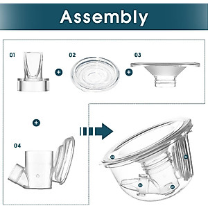 Begical Wearable Breast Pump 19mm Flanges Compatible with Momcozy/Tsrete/kmaier/hezkugu Breastpump Replacement Parts Replace Flange Insert Silicone Shields Use with S9|S10|S12|S9 Pro|S12 Pro