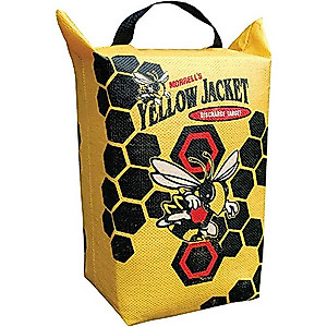 Morrell Yellow Jacket Weather Resistant Portable Final Shot Hunting Crossbow and Compound Bow Discharge Archery Bag Target with Carry Handle, Yellow