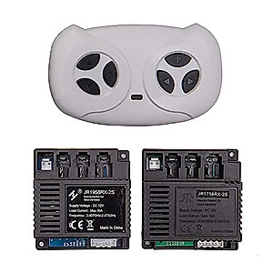 JIARUIXIN JR1958RX-2S Kids Powered Ride on car 2.4G Bluetooth Remote Control and Receiver Kit Controller Control Box Accessories for Children Electric Ride On Car Replacement Parts