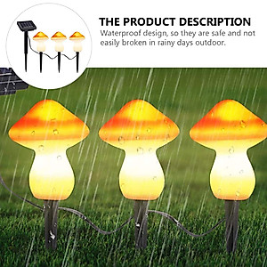 Mobestech Solar Mushroom Lights Solar Powered Twinkle Fairy Lights LED Outdoor String Lamp for Home Yard Patio Garden Decorations
