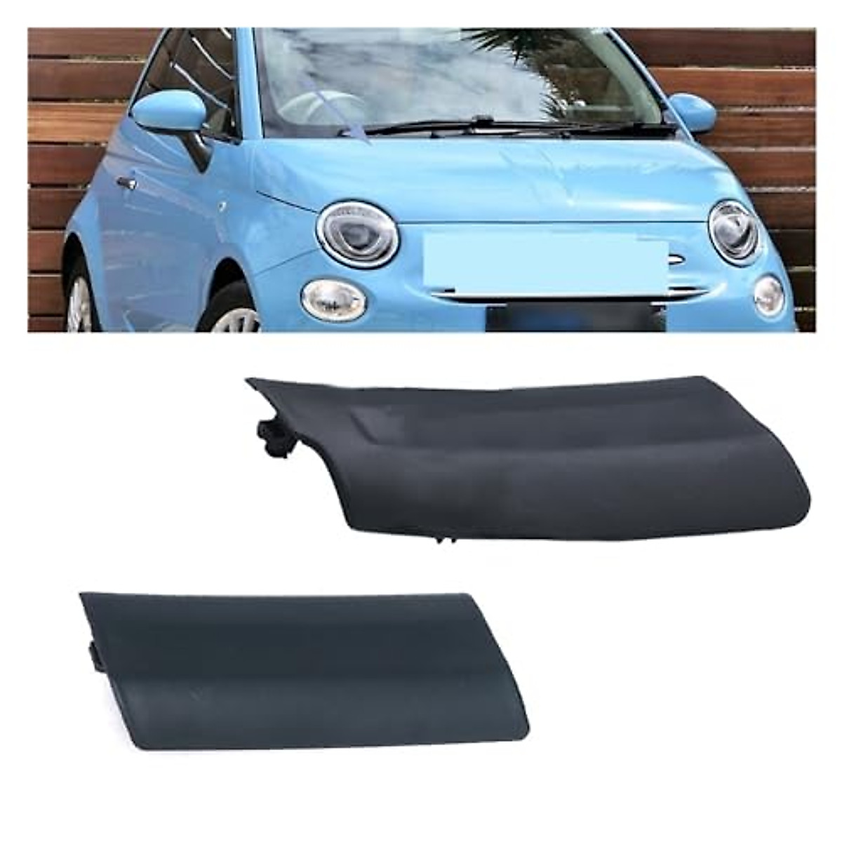 Wiper Scuttle Panel Trim Compatible with 500 E5K8 735452712 735452714 Auto Exterior Decoration Cover Bezel (Size : Only 1 Right)
