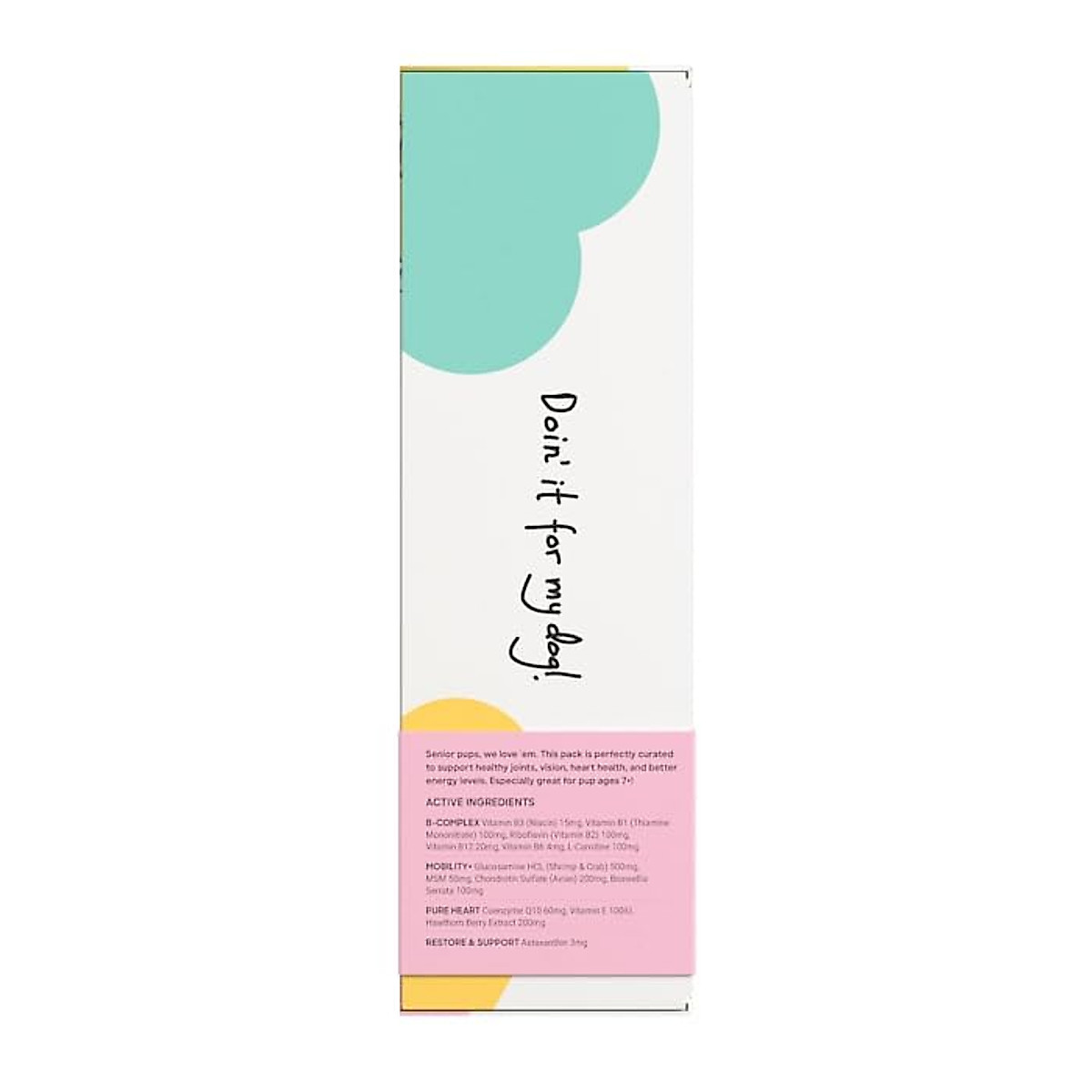 Dandy Glucosamine Chondroitin Dog Supplements - 30 Individually Sealed Packs - 4 Treats Per Pack - Joint Supplement for Dogs - Anti Inflammatory Supplement (Large Breed - Over 45lbs)