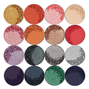 Juvia's Place The Magic Mini - Bright and Bold Red, Shades of 16, Eyeshadow Palette, Professional Eye Makeup, Pigmented Eyeshadow Palette, Makeup Palette for Eye Color & Shine