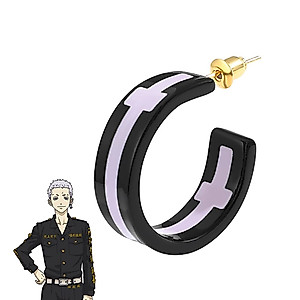 RJZMING Izana Earrings Tokyo Revengers and Takashi Mitsuya Earring Tokyo Revengers Cosplay Costume Acrylic Alloy Earrings, Small