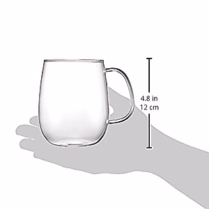 KINTO 8292 UNITEA Cup, 19.7 fl oz (550 ml), Dishwasher and Microwave Safe, Heat-resistant Glass, Gift