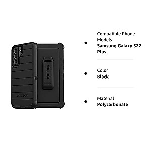 OtterBox Defender Pro Series Case for Samsung Galaxy S22+ (PLUS) - Black