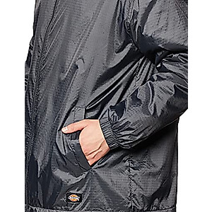 Dickies Men's Fleece Lined Hooded Jacket, Dark Navy, Large