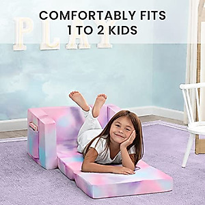 Cozee Flip-Out Chair - 2-in-1 Convertible Chair to Lounger for Kids