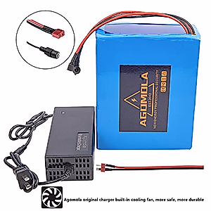 agomola 48V Lithium Battery Ebike Battery 20Ah for Electric Bicycle Mountain Bike Bird Scooter Moped Lithium ion Battery with Charger BMS