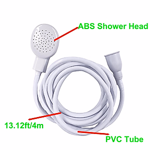 13.12ft/4m Sink Spray Hose,Portable Sink Hose Faucet Sprayer,Shampoo Sprayer Handheld Faucet Shower Head Spray Hose for Bathing Baby,Pets,Washing Hair,Rinsing Vegetables,Utility Sink