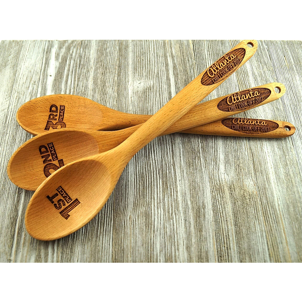 Chili, Chili Cook Off, Chili Cook-Off, Prize, Contest, Personalized spoon, Wooden Spoon, Favor, Event Prize, Engraved Spoon Set Custom, Cook Off Trophy