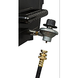 Martin 6 Foot Bulk Rubber Tank Hose Adapter for Use with Disposable Bottle Regulators CSA Certified