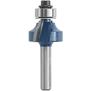 BOSCH 85293MC 3/16 In. x 1/2 In. Carbide-Tipped Roundover Router Bit
