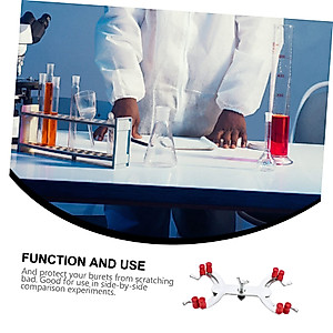 BUGUUYO Aluminum Clip Titration Clamp for Laboratory Experiments Fixing Accessory for Securely Holding Burettes and Test Tubes in Scientific Settings