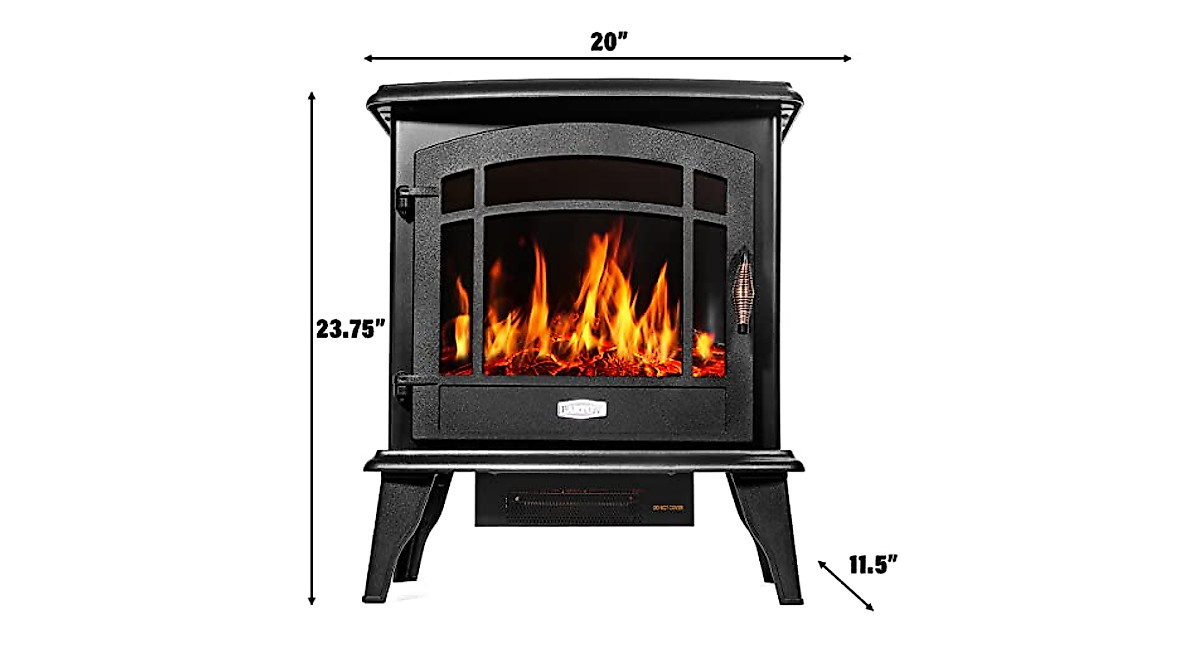 Barton 1500W Electric Fireplace - Efficient & Stylish Heat