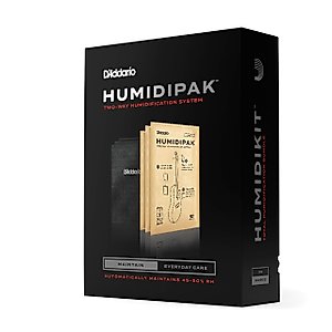 D'Addario Accessories Guitar Humidifier System - Humidipak Maintain Kit - Automatic Humidity Control System - Maintenance-Free, Two-Way Humidity Control System For Guitars