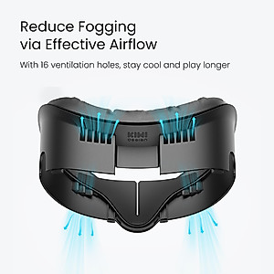 KIWI design V3 Facial Interface, Face Pad Compatible with Meta Quest 3 Accessories, NOT Compatible with Meta Quest 3S