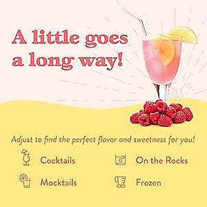 Jordan's Skinny Mixes Sugar Free Syrup, Meyers Lemon Raspberry Flavor, Fruit Flavored Water Enhancer, Drink Mix for Ice Tea, Lemonade & More, Zero Calorie Flavoring, Keto Friendly, 25.4 Fl Oz, 1 Pack