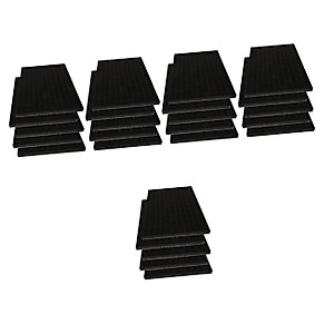 NOLITOY 25 Pcs Jewelry Drawer Inserts Velvet Jewelry Display Pad Black Foam Display Pads Jewelry Organizer Inserts Sink Accessories Jewelry Sponge Insert Holder Travel Earrings Plate