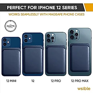 Mag Safe Wallet | Magsafe Wallet Compatible Apple Wallet & Apple Wallet MagSafe & Apple magsafe Wallet & Magsafe Wallet iPhone 14 Pro Max, Magsafe Wallet iPhone 14 Pro | iPhone Magsafe Wallet | Blue