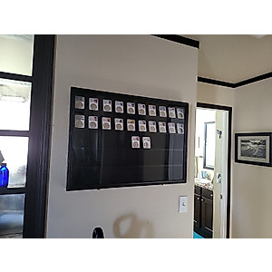 Large 55 Sleeved Sports Card Display Case for Football Baseball Basketball Hockey Comic Trading Cards Picture Cards in Sleeves, NOT for Graded Cards Holders