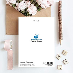 Wee Blue Coo Cock Rooster Adult Cheeky Fun Birthday Art Gift Sealed Greeting Card Plus Envelope Blank inside